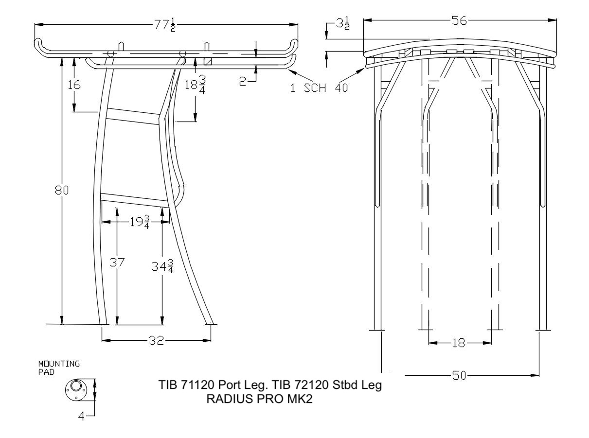 Center Console T-Tops | Custom T-Tops | Boat T-Tops